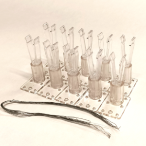 Universal Neon Tube Support with tie wires